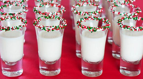 christmas pudding shots